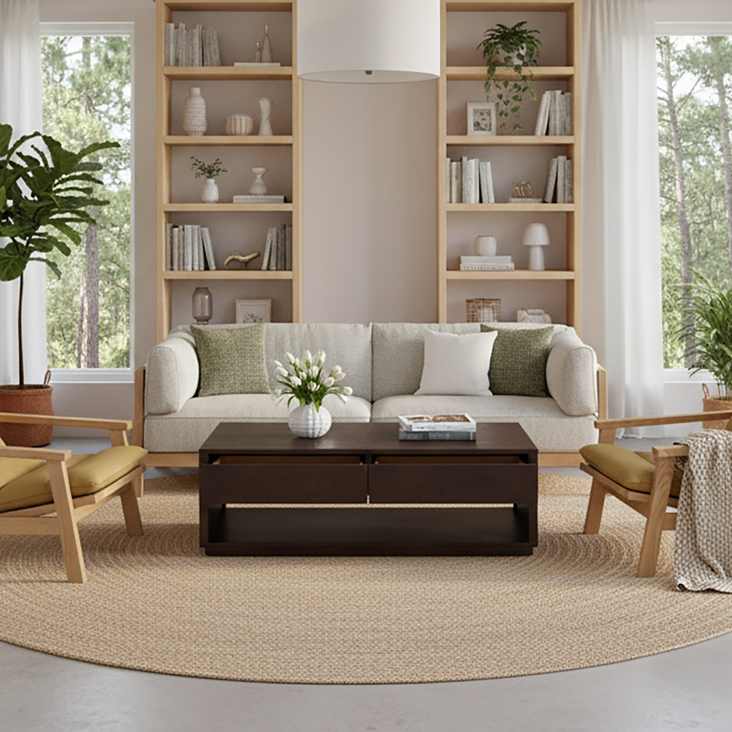 Terra Solid Wood Coffee Table